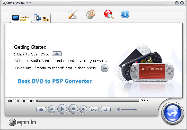 DVD to PSP Screenshot